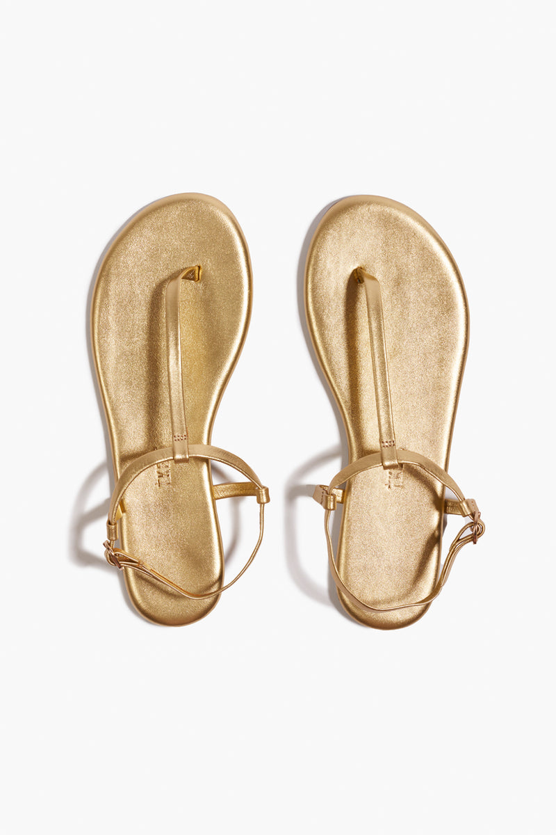 TKEES Mariana Metallics Leather Sandals in Blink