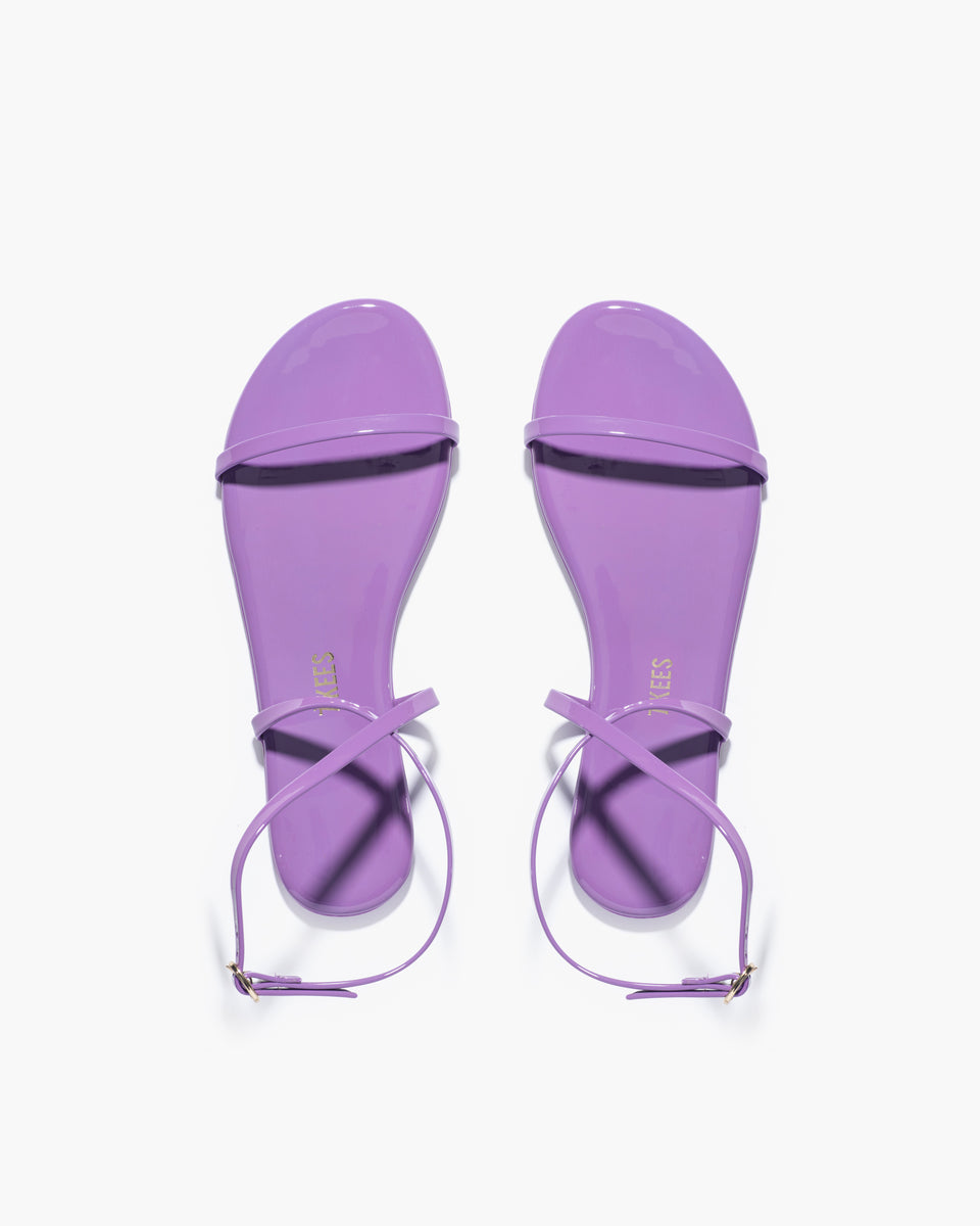 MJ Patent in Bright Lavender | Women's Sandals | TKEES – TKEES
