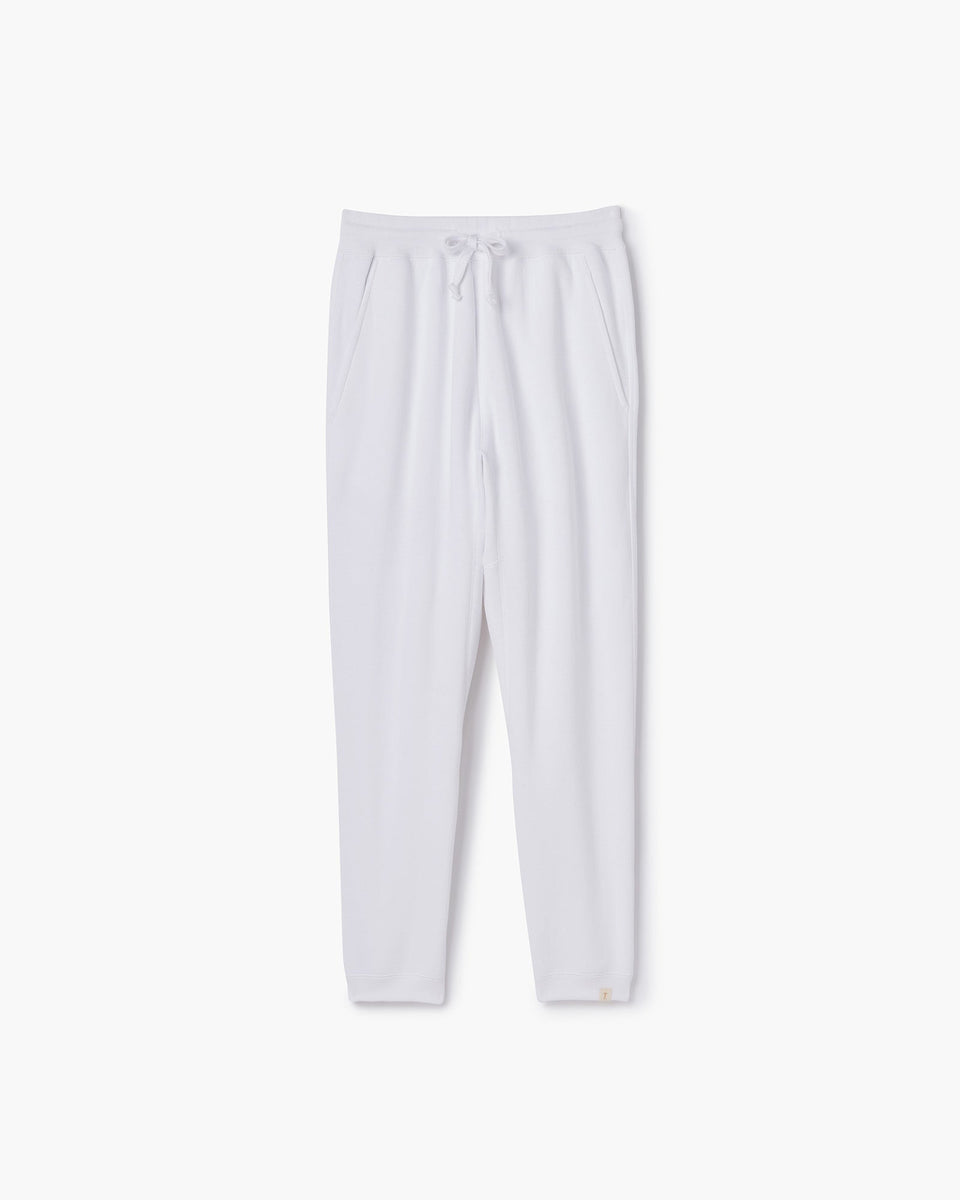 Core Fleece Jogger in White | Sweatpants | Unisex Clothing – TKEES